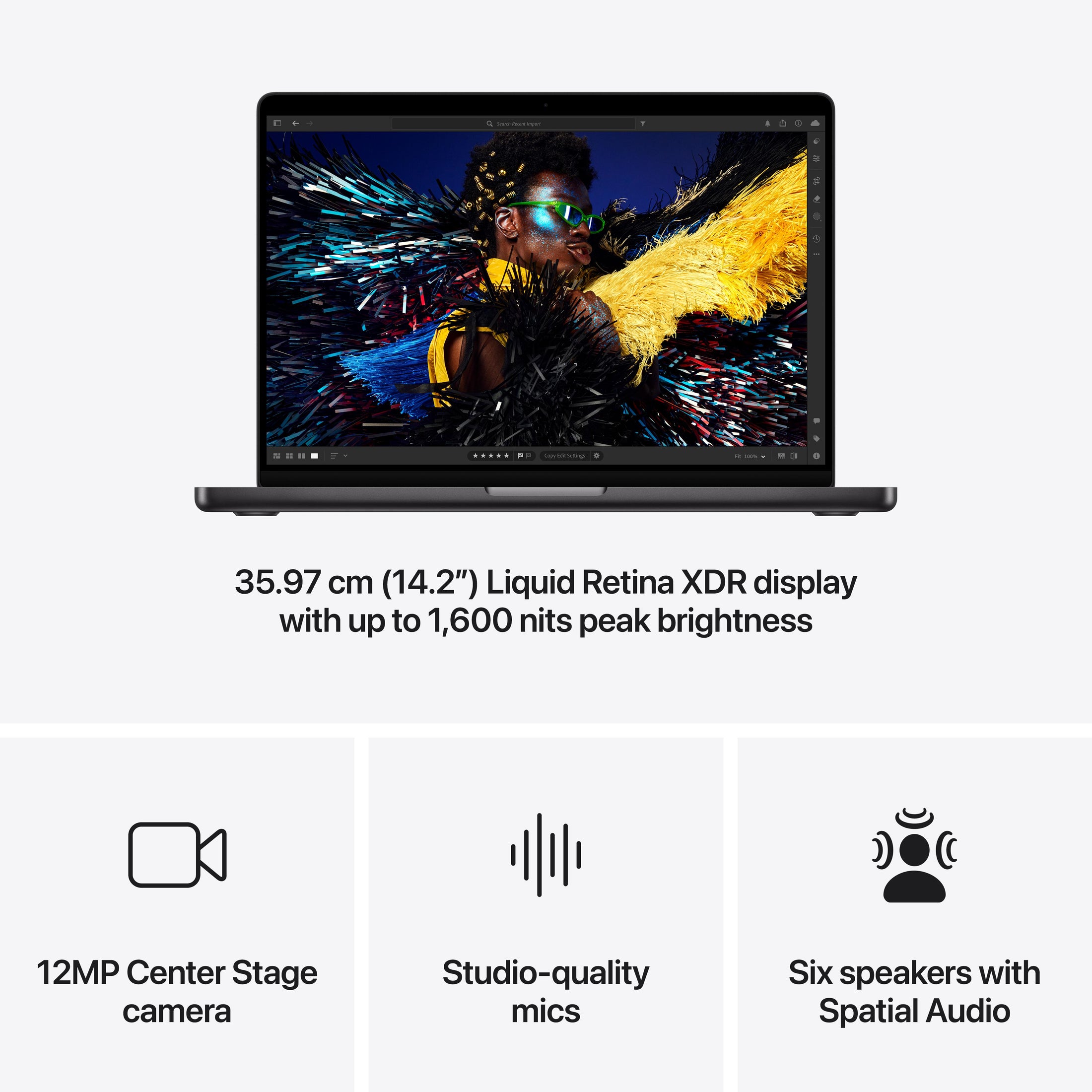 14-inch MacBook Pro: Apple M4 chip with 10-core CPU and 10-core GPU, 5 ...